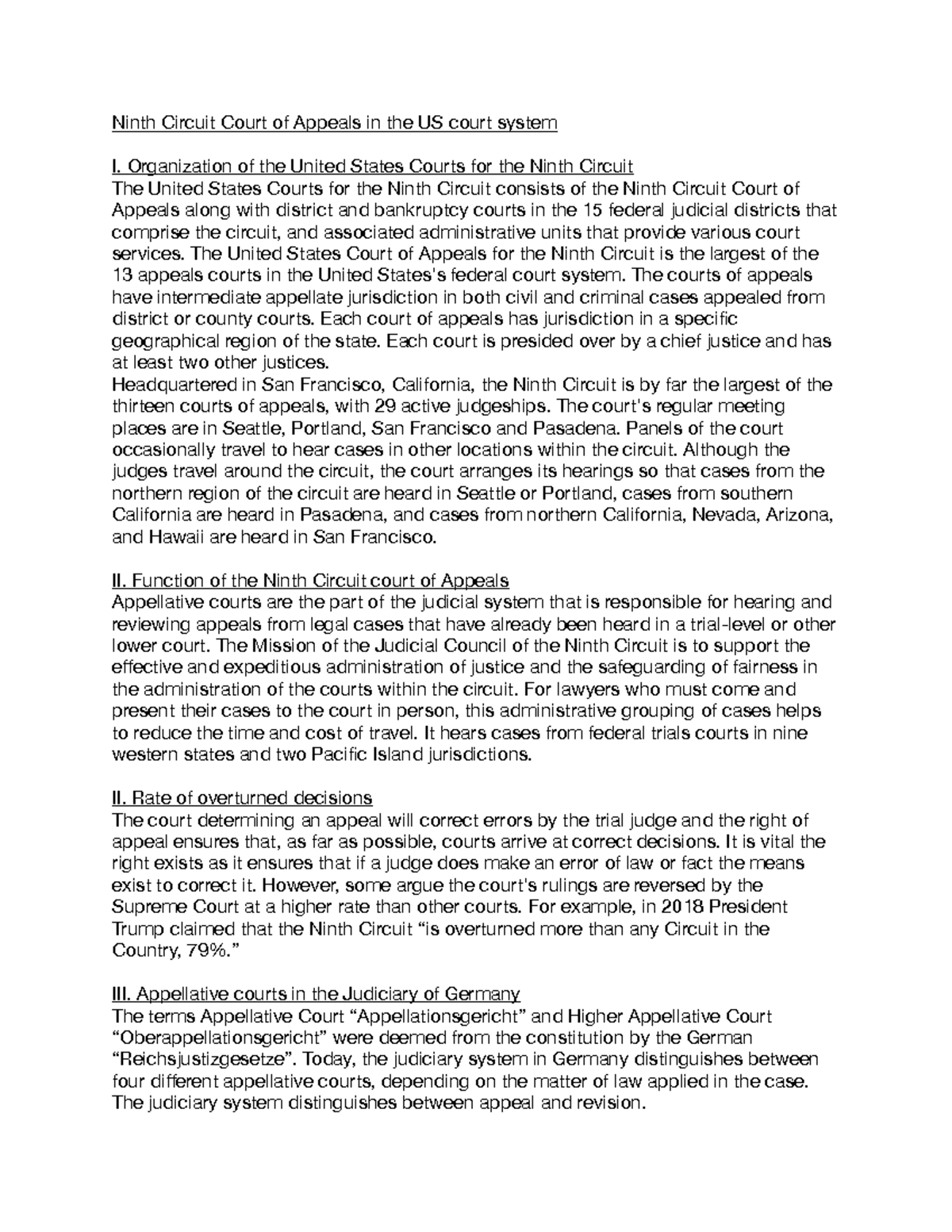 Assignment Alsii - Ninth Circuit Court of Appeals in the US court ...