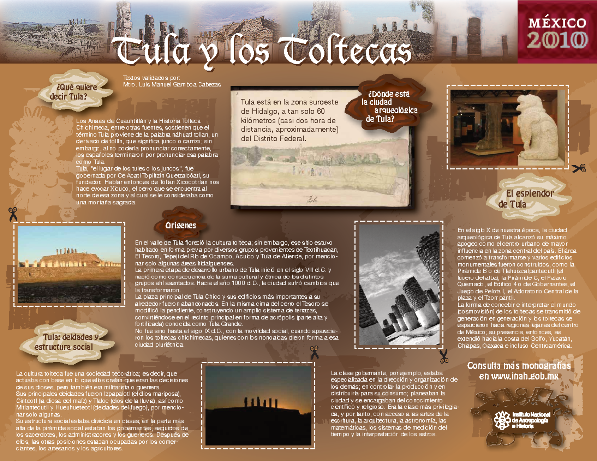 Tula De Allende Tula Y Los Toltecas 2010 - Textos validados por: Mtro ...