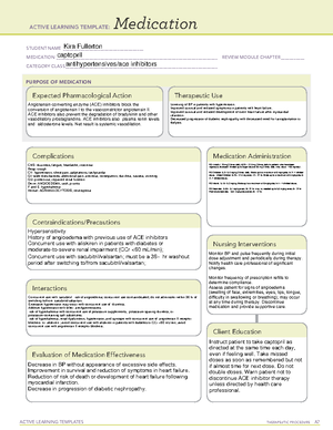 MED Gabapentin - ATI medications sheet - ACTIVE LEARNING TEMPLATES ...