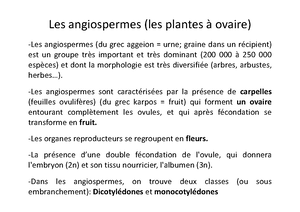 Biologie végétale - Filière SVT S Module de Biologie des organismes ...