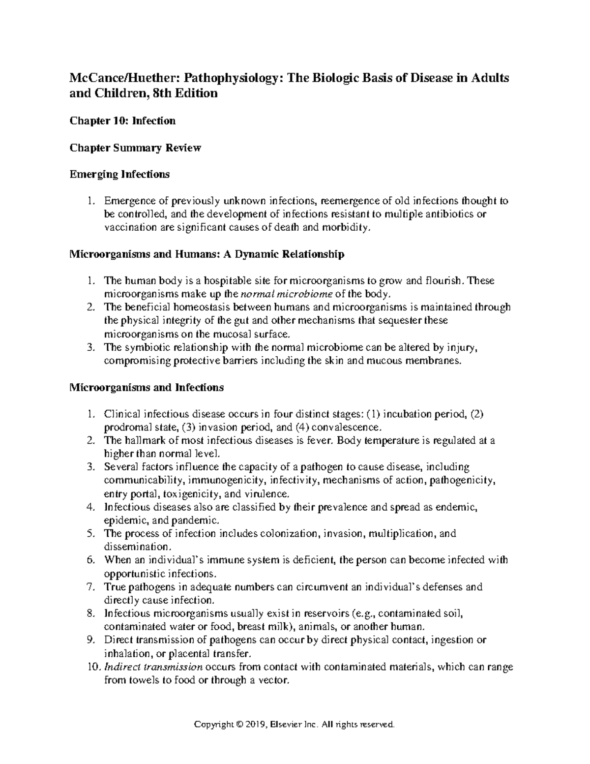 Chapter 010.pdf Infection - McCance/Huether: Pathophysiology: The ...