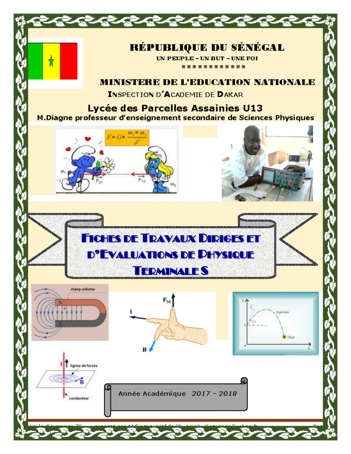 Fascicule de physique ts 2024 - Fascicule d’exercices TS proposé par M prof de SP email : - Studocu