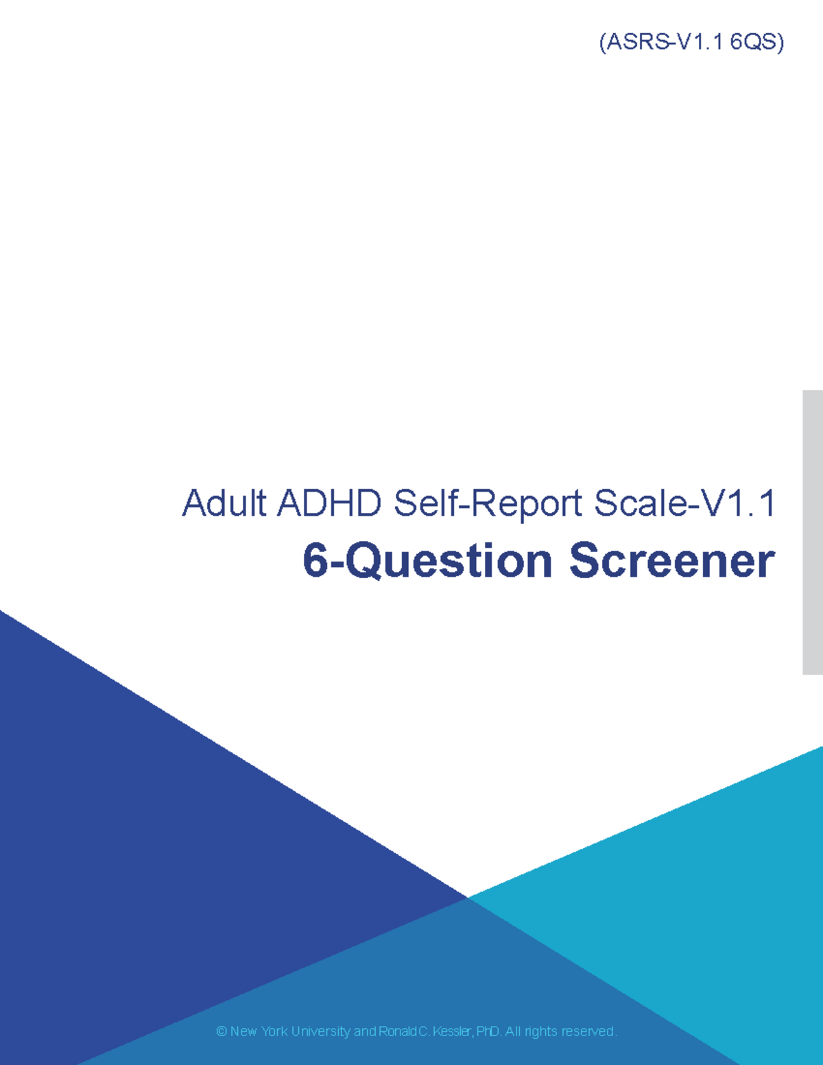 6Q Spanish (for Spain) final - Adult ADHD Self-Report Scale-V1. 6 ...