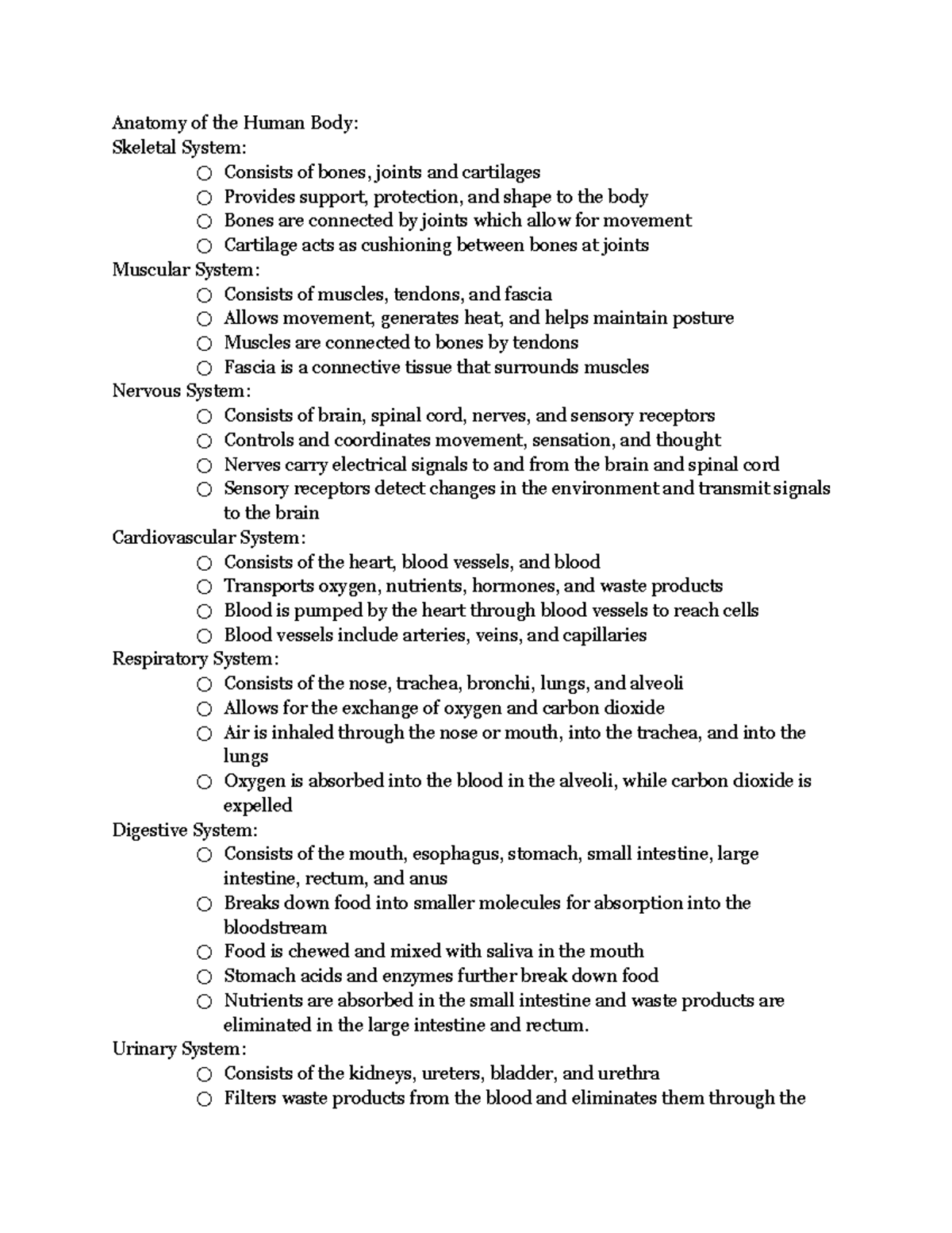 Anatomy of the Human Body - Anatomy of the Human Body: Skeletal System ...