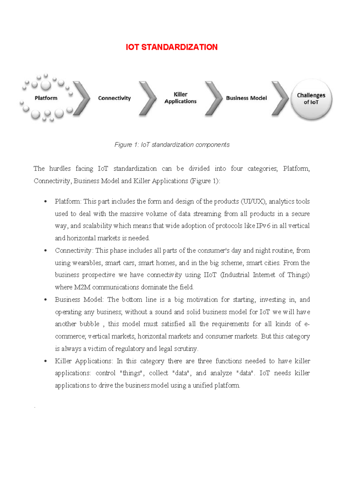 Io T standardization - iot - IOT STANDARDIZATION Figure 1: IoT ...