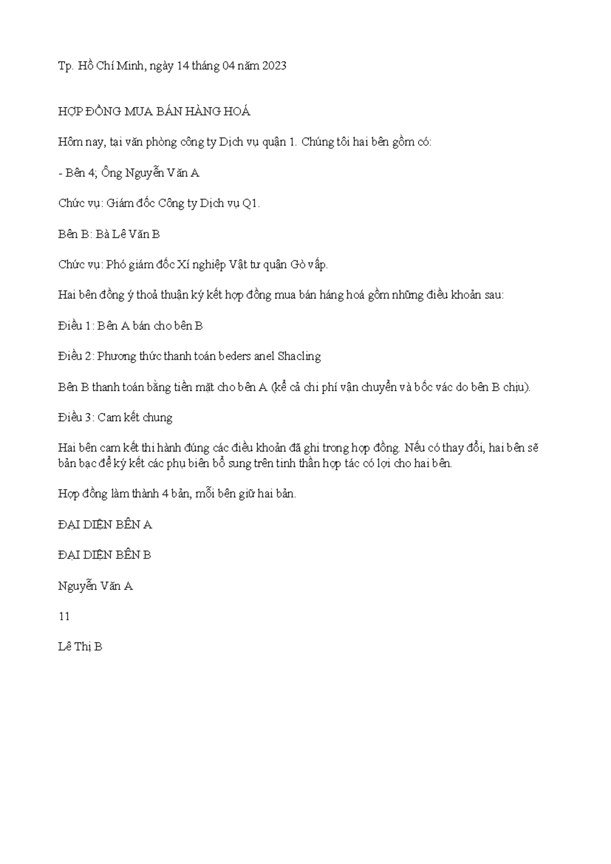 B6 WORD - HUY - Tp. Hồ Chí Minh, ngày 14 tháng 04 năm 2023 HỢP ĐỒNG MUA ...