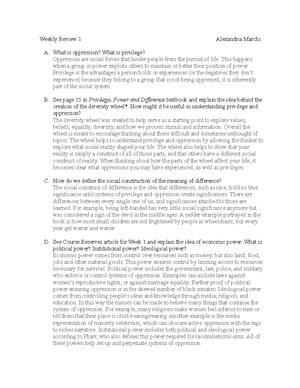 Classism Notes - SES and Social Class Concepts Classism: The ...