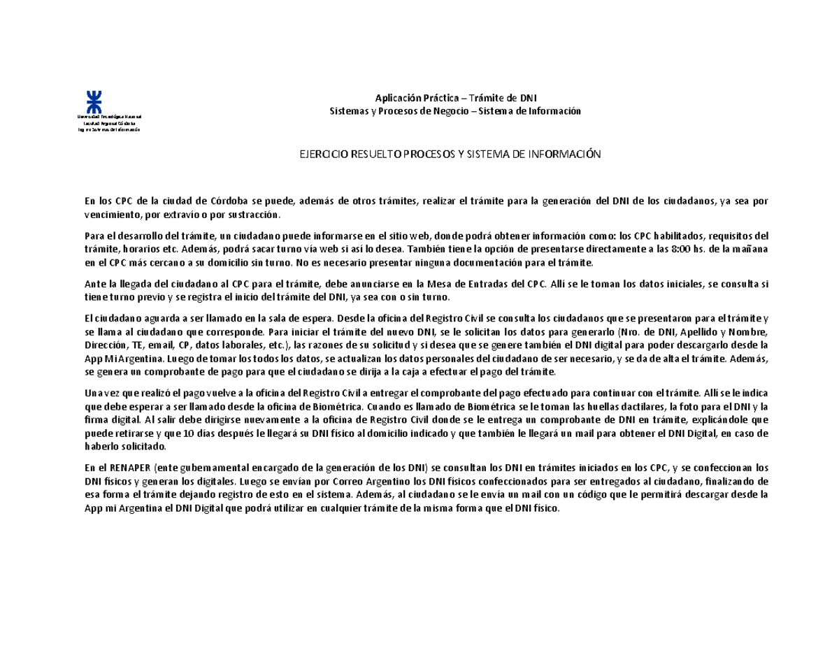 09-unidad 3-Ejercicio Tramite DNI Resuelto - Universidad Tecnológica ...