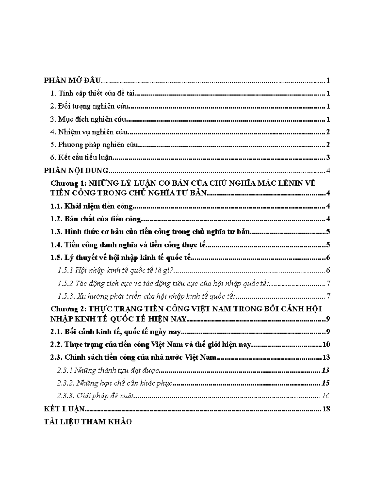 Nội dung tiểu luận' - ádsad - Chương 1: NHỮNG LÝ LUẬN CƠ BẢN CỦA CHỦ ...