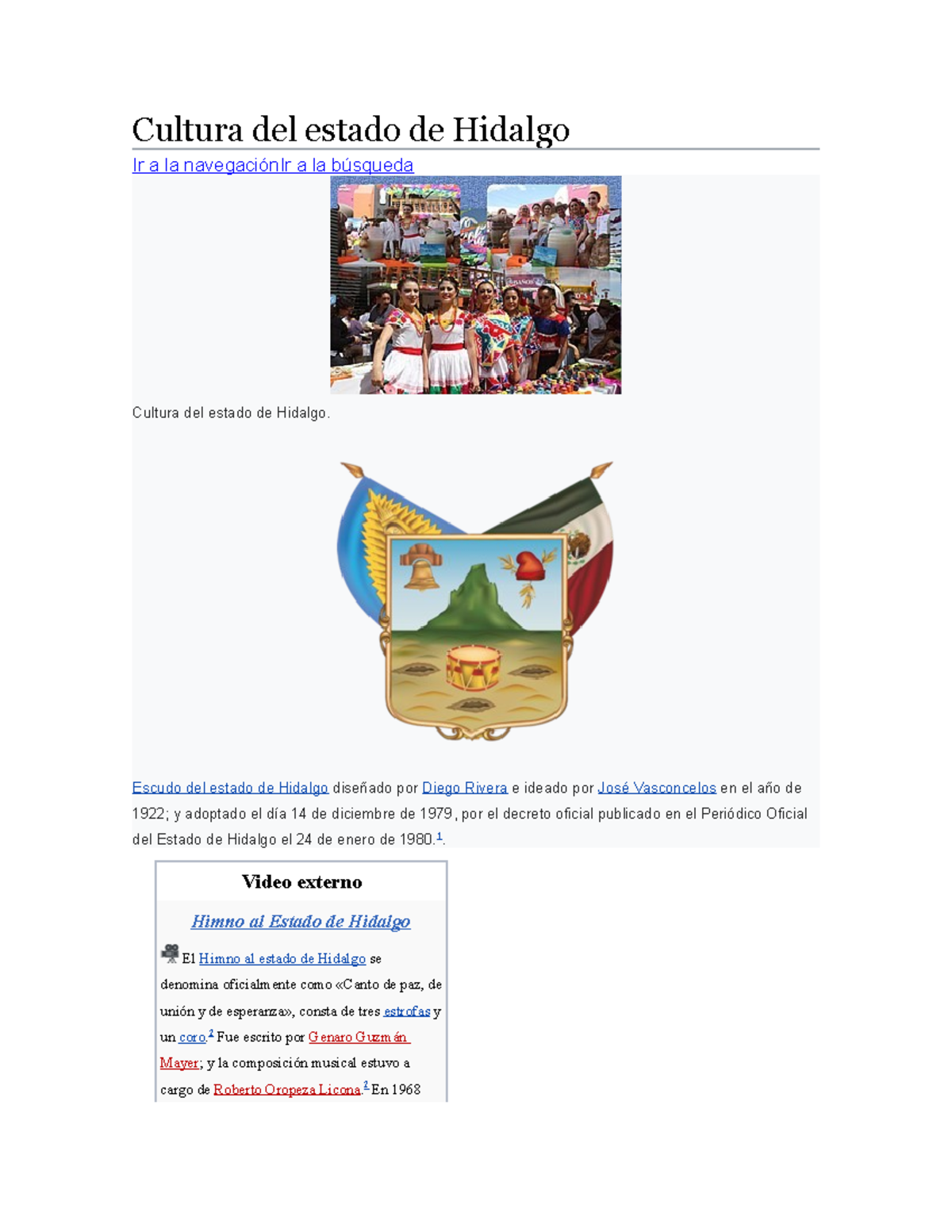 Cultura del estado de Hidalgo - Escudo del estado de Hidalgo diseñado ...