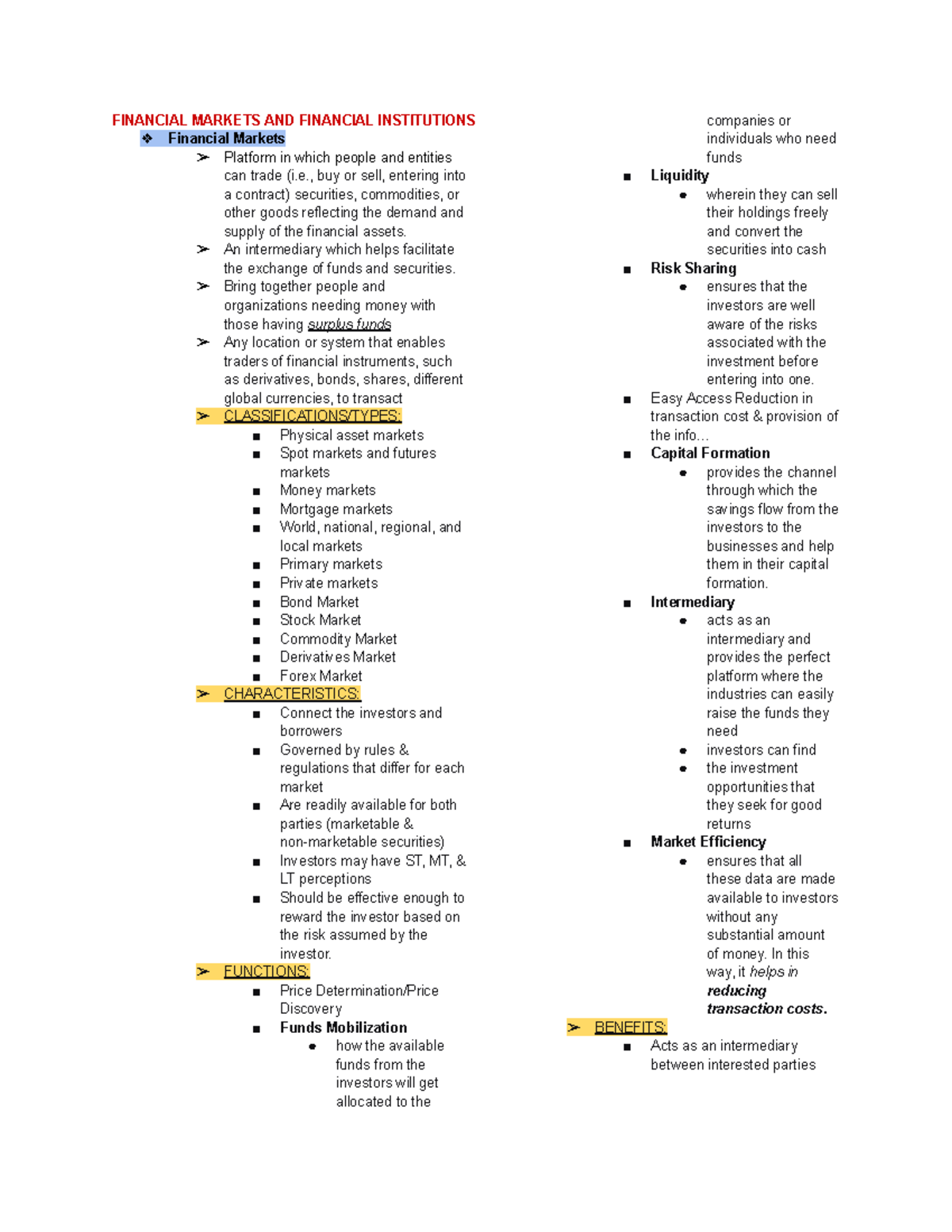FM Prelim Reviewer - FINANCIAL MARKETS AND FINANCIAL INSTITUTIONS ...