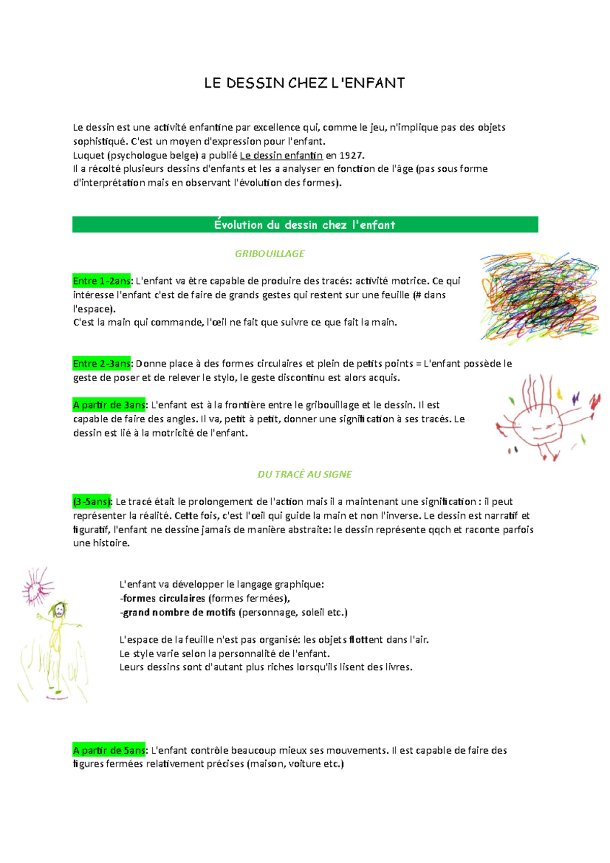 Quelle Est La Signification Du Dessin Chez L’Enfant – AJRUZ