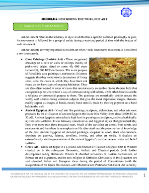 ARTS 8 - Q1 Module - 8 ARTS Quarter 1 Southeast Asian Arts Arts – Grade ...