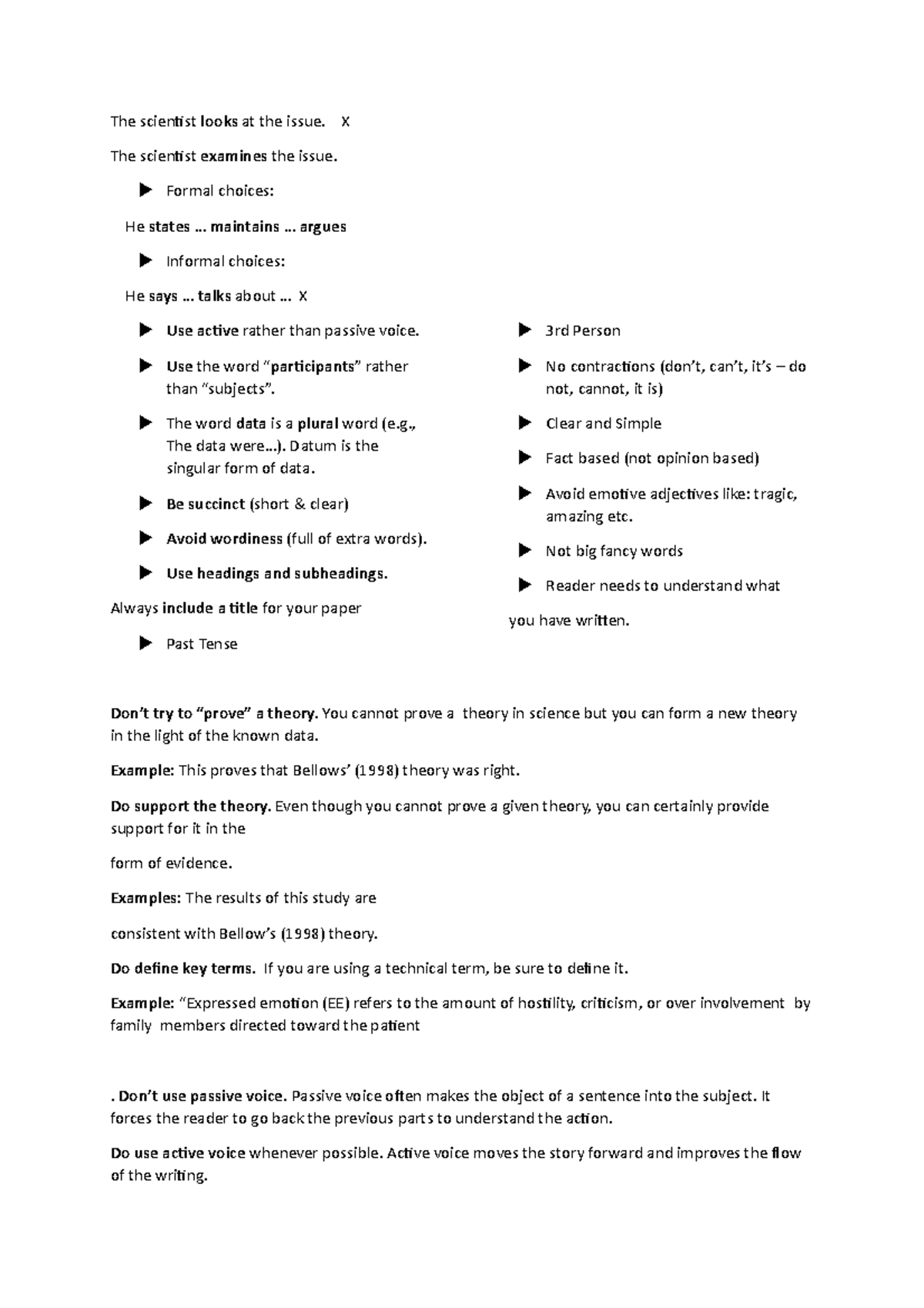 Academic writing, how to write a correct paper - The scientist looks at ...