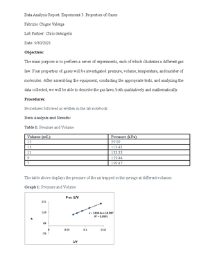 Lab 4 - Beer's Law Lab Report - Data Analysis Report: Experiment 4 ...