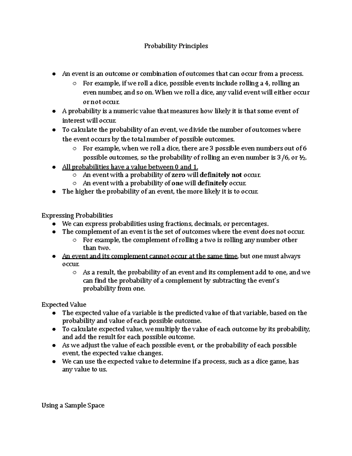 Probability Principles - CIS 512 - UOPX - Studocu
