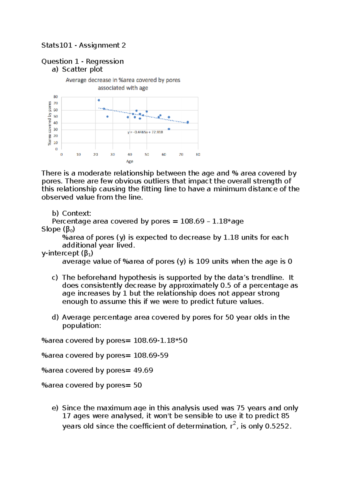 Assignment 2 stats - Statistics 1 - UCNZ - Studocu