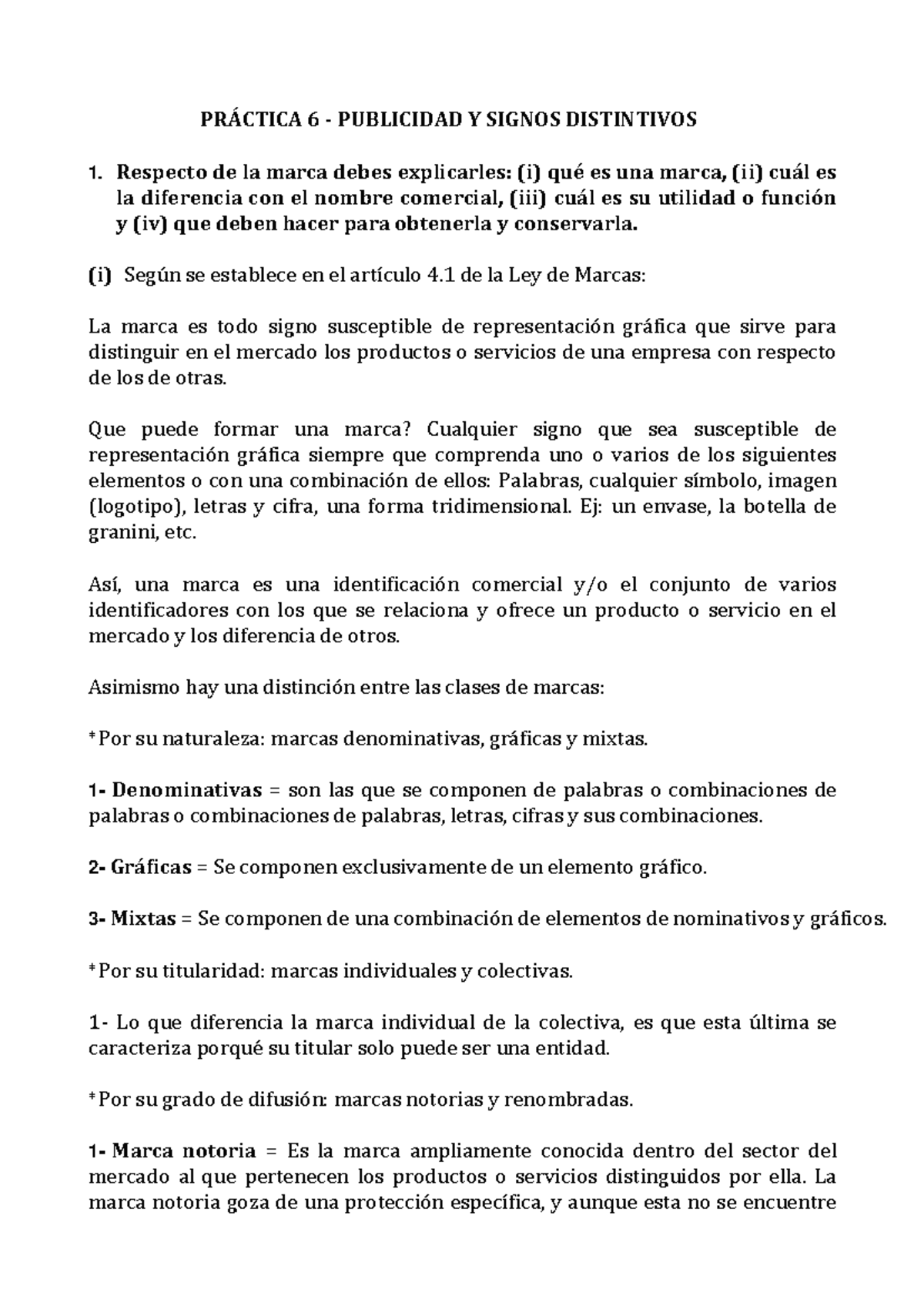 Práctica 6 Signos distintivos y publicidad - PRÁCTICA 6 - PUBLICIDAD Y ...