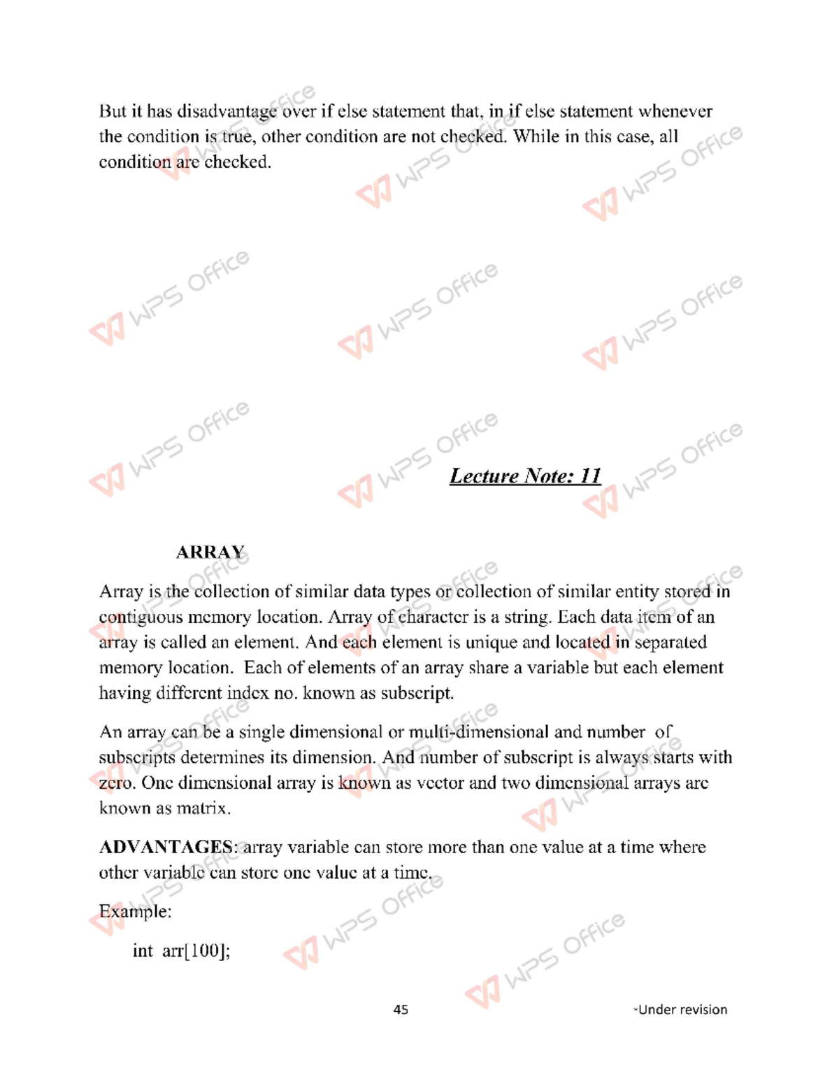 4th - lecture notes with full details and understandable to all with ...