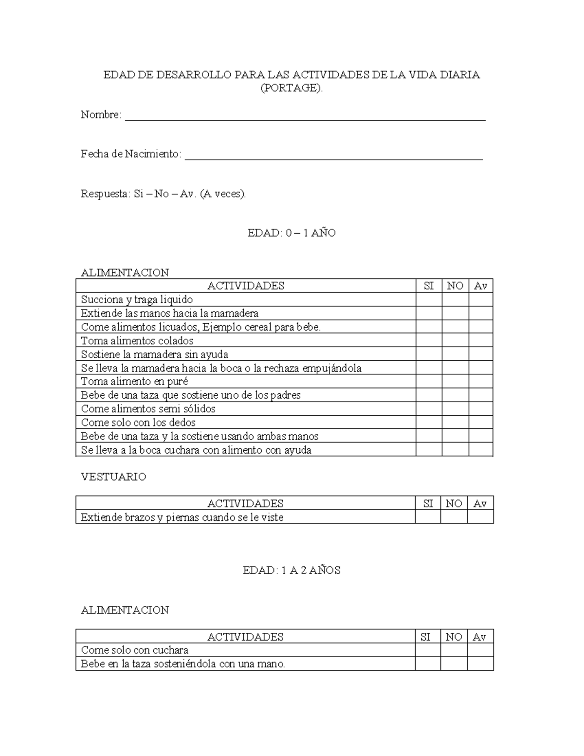 Portage-Edad-de-desarrollo-para-las-AVD (1) - EDAD DE DESARROLLO PARA LAS ACTIVIDADES DE LA VIDA ...