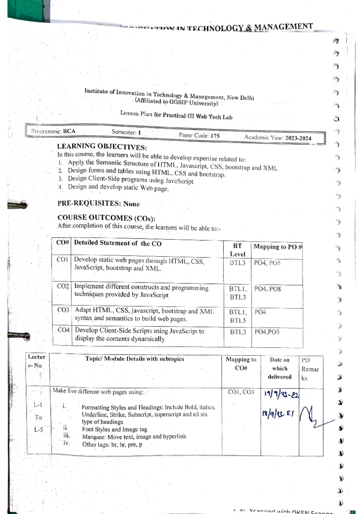 WEB TECH Practile FILE Questions - Web technology - Studocu