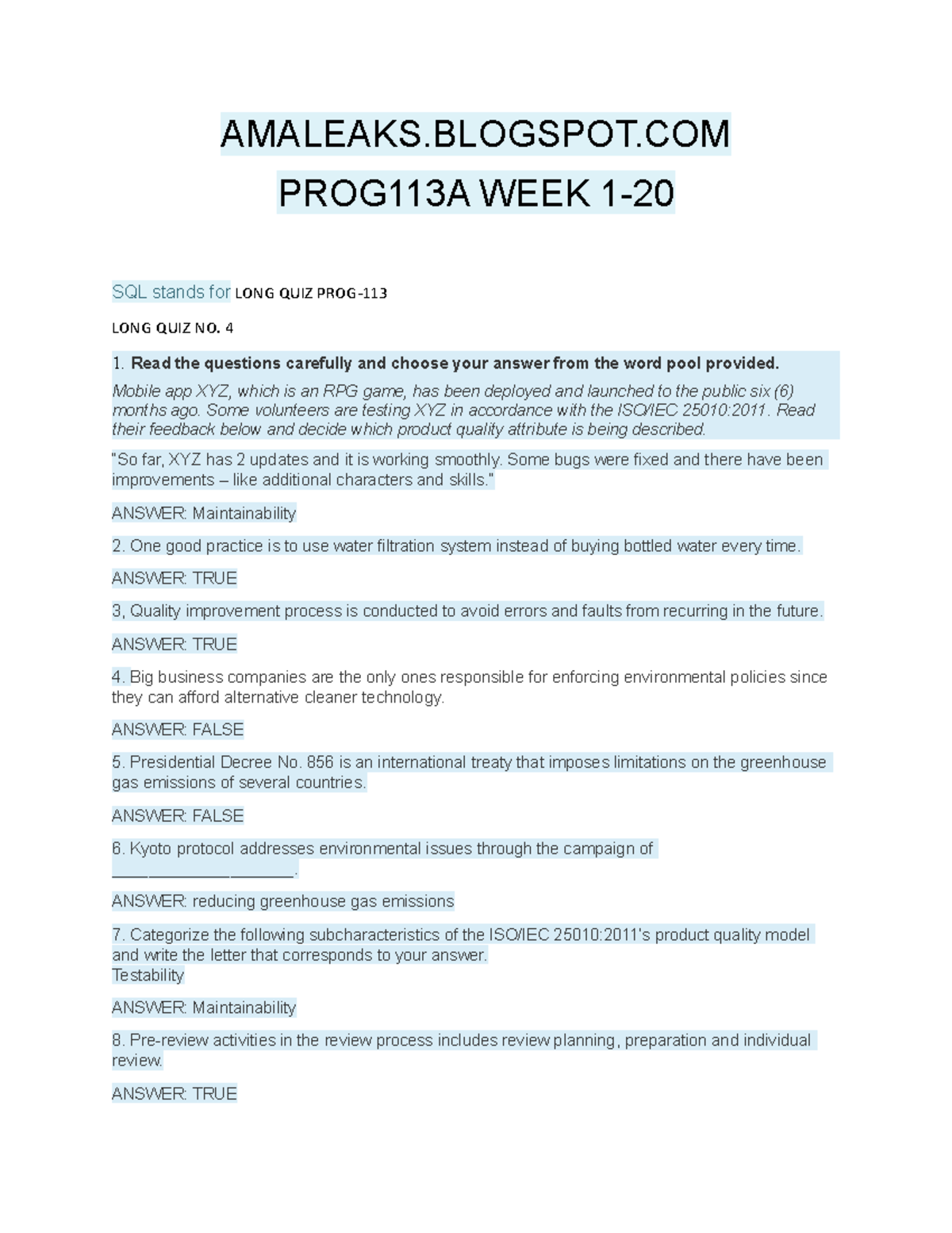 [ Amaleaks. Blogspot.COM] PROG113A Grade 12 week1-20 - AMALEAKS ...