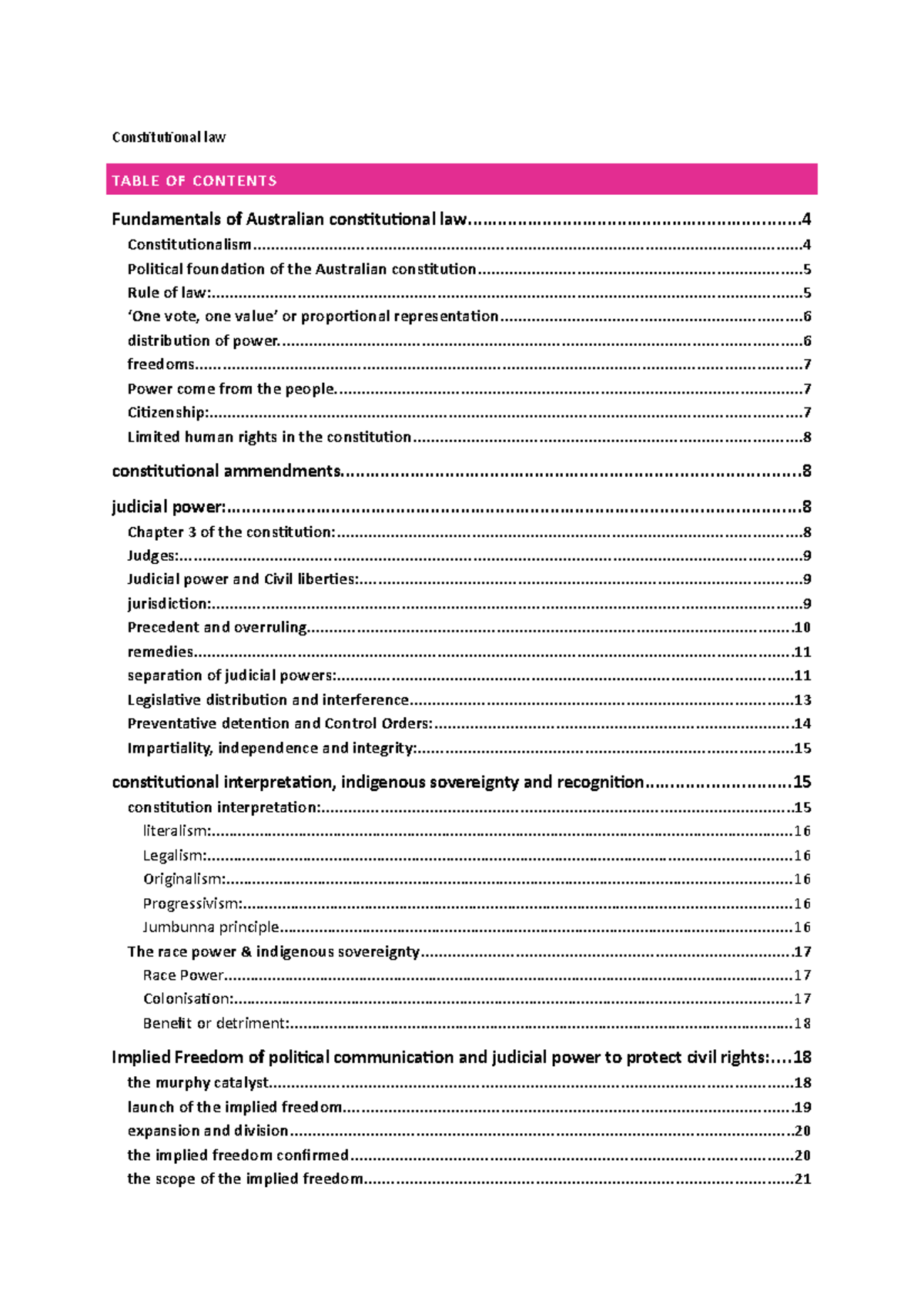 Constitutional-law-notes - Constitutional law Fundamentals of ...
