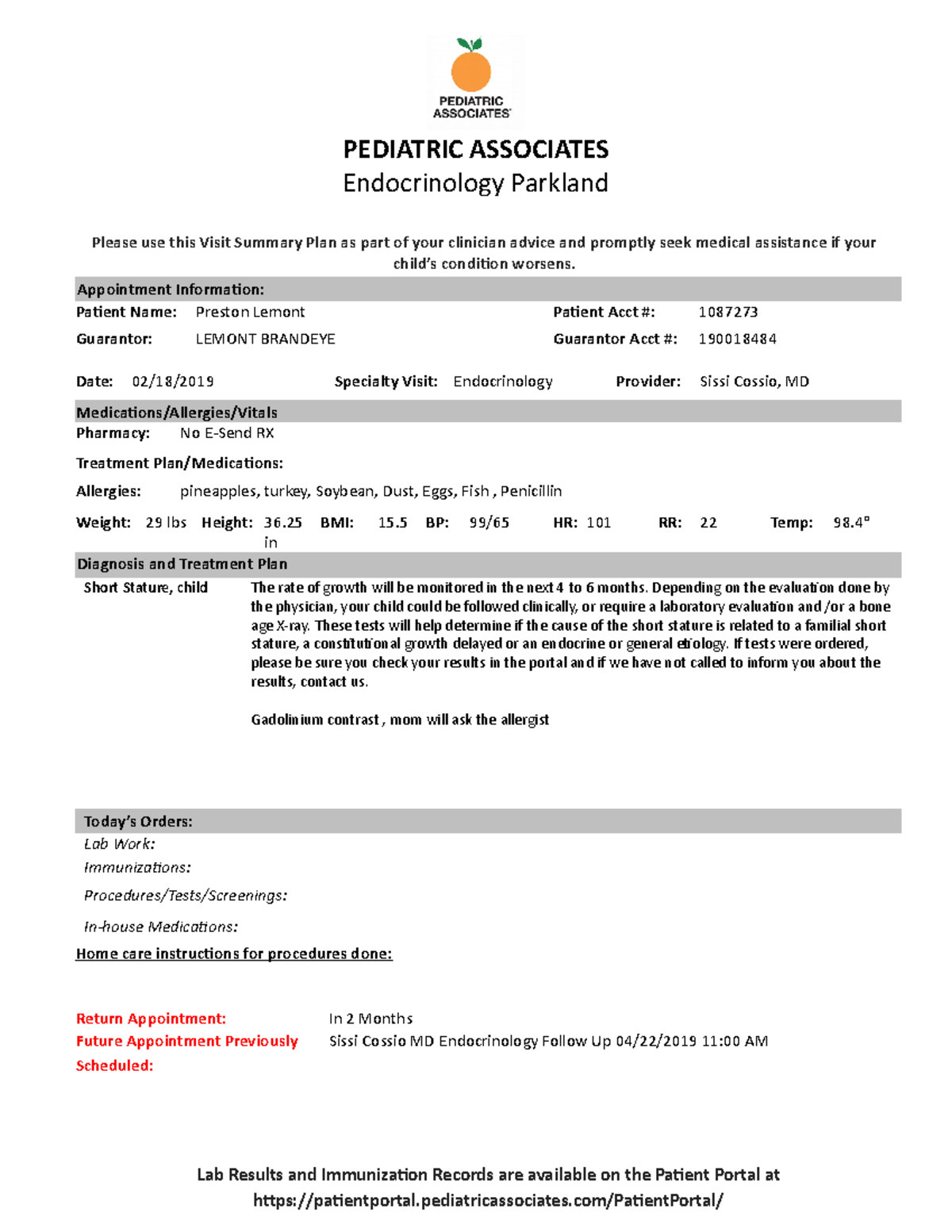 Note Merge 636860891115466777 - PEDIATRIC ASSOCIATES Endocrinology ...