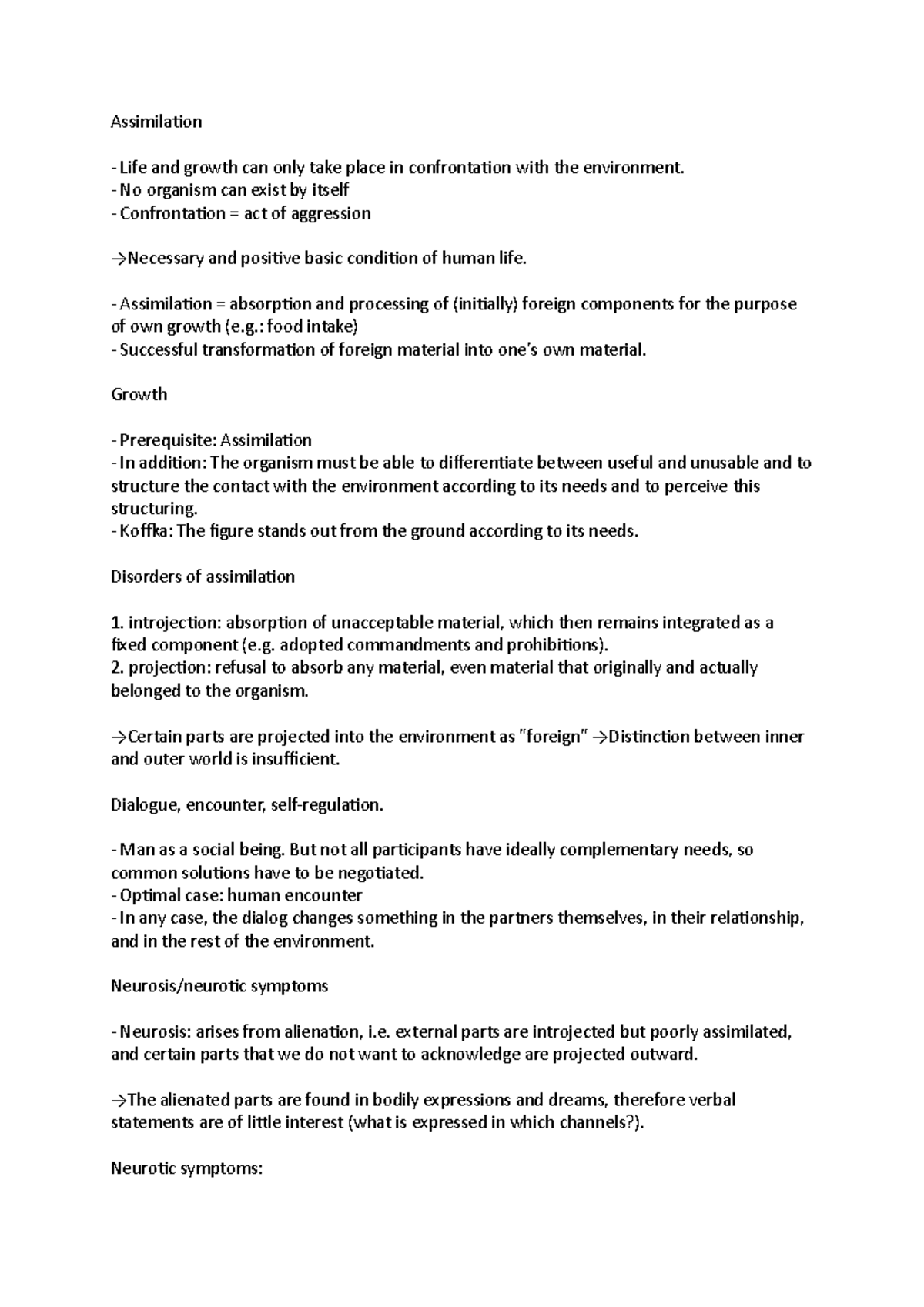 Assimilation - Social Psychology - Assimilation Life and growth can ...