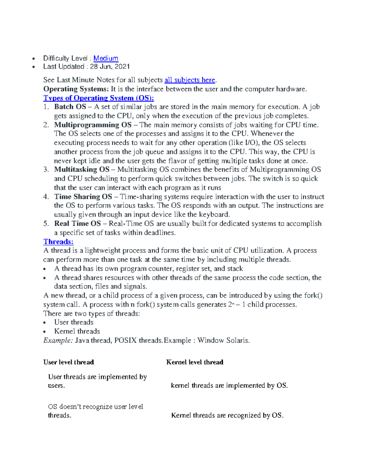 Difficulty Level - informative knowlege abale for student in the study ...