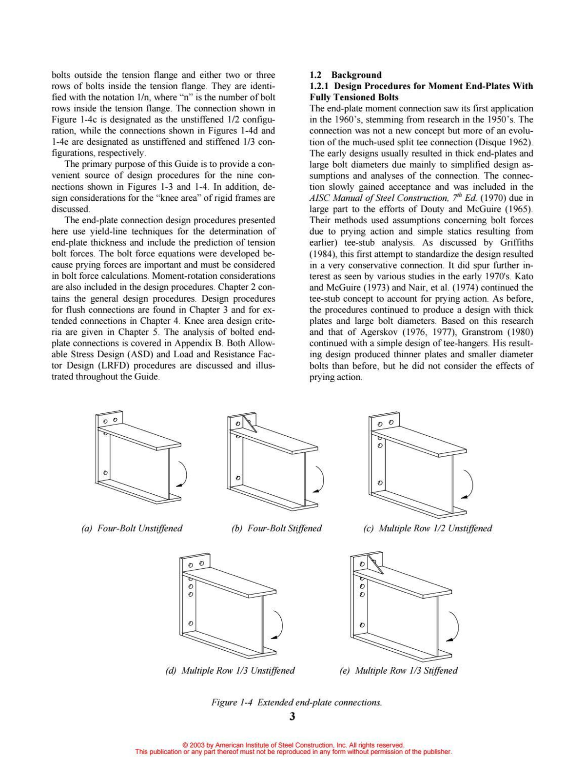 AISC Design Guide 16 - flush-and-extend-multiple-row-moment-end-plate ...