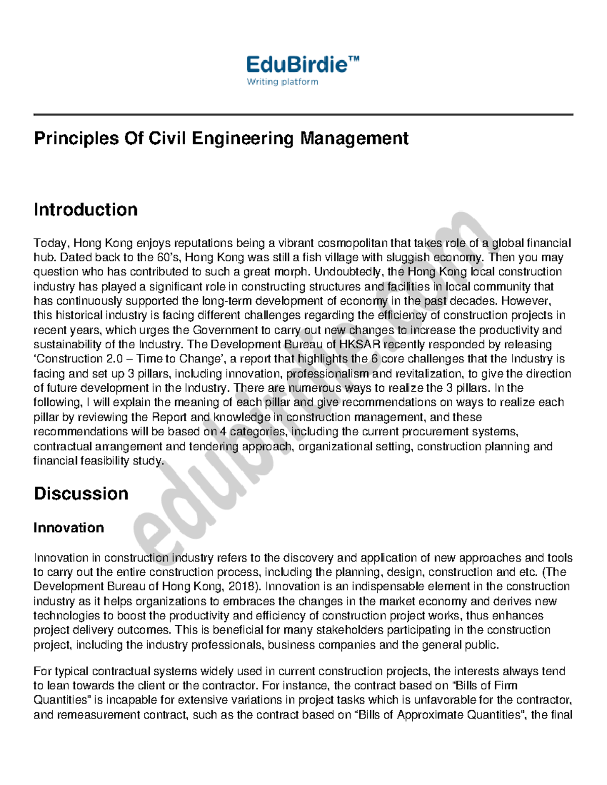 Principles Of Civil Engineering Management - Principles Of Civil ...