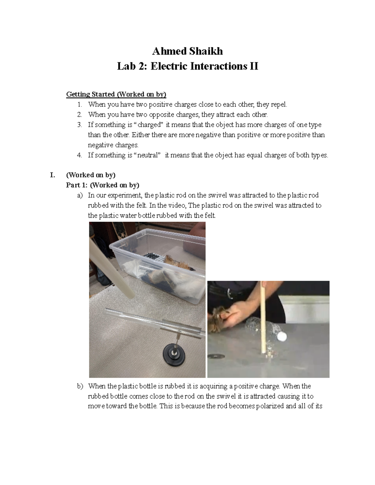 PHY 2054 - Lab 2 - This is Lab 2 in Physics, performed with notes ...