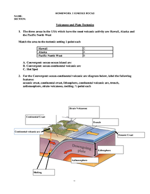 Exercise 3 Homework 1BFall 2023 - ~ HOMEWORK 1 IGNEOUS ROCKS NAME ...