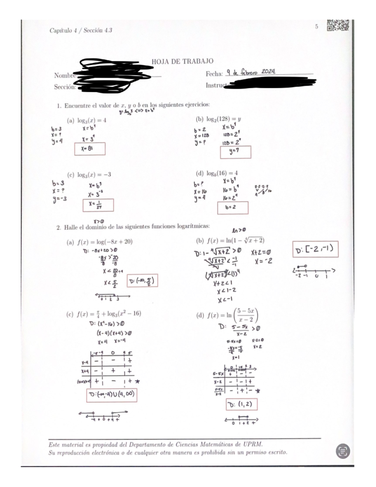 MATE3172 Taller 4 - Pre-Calculus II - Studocu