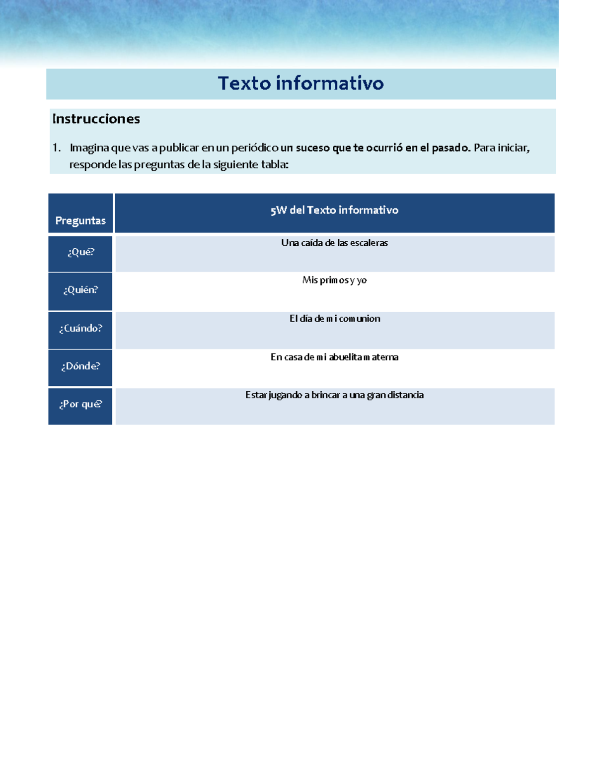 Plantilla Mi escrito - Elaboracion de texto informativo, texto ...