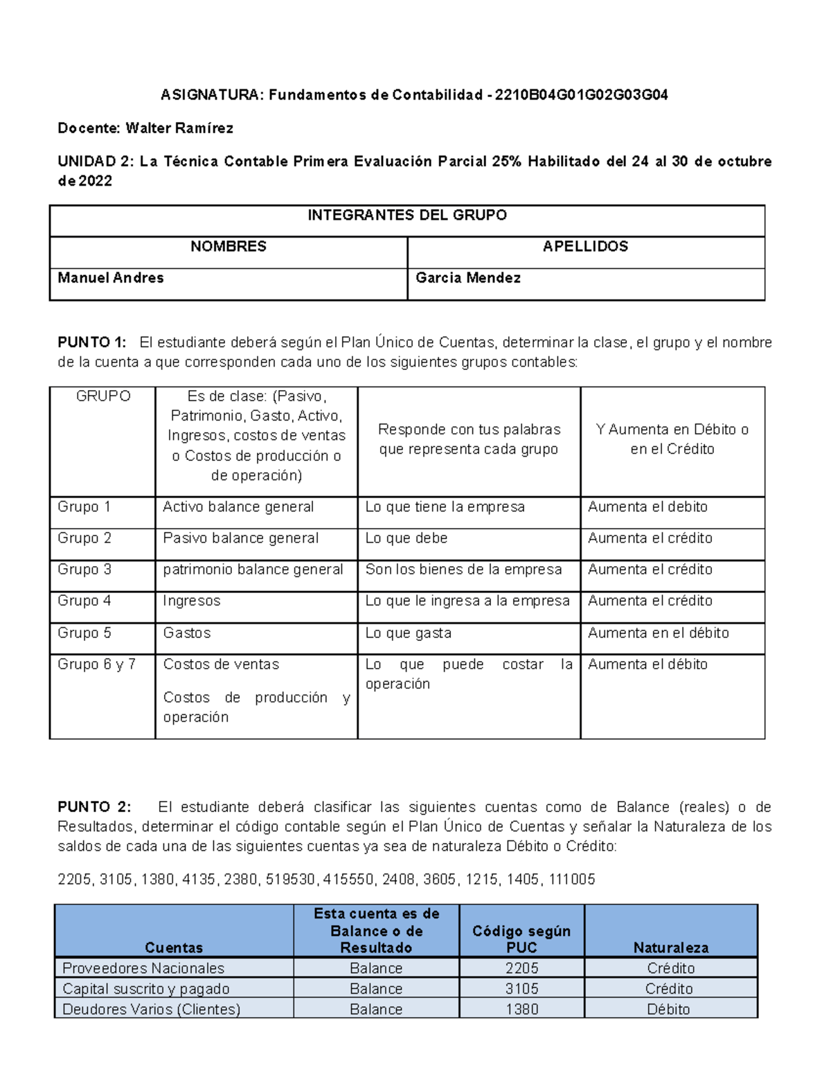Parcial 1 25% Fucon - FUNDAMENTOS - ASIGNATURA: Fundamentos de ...