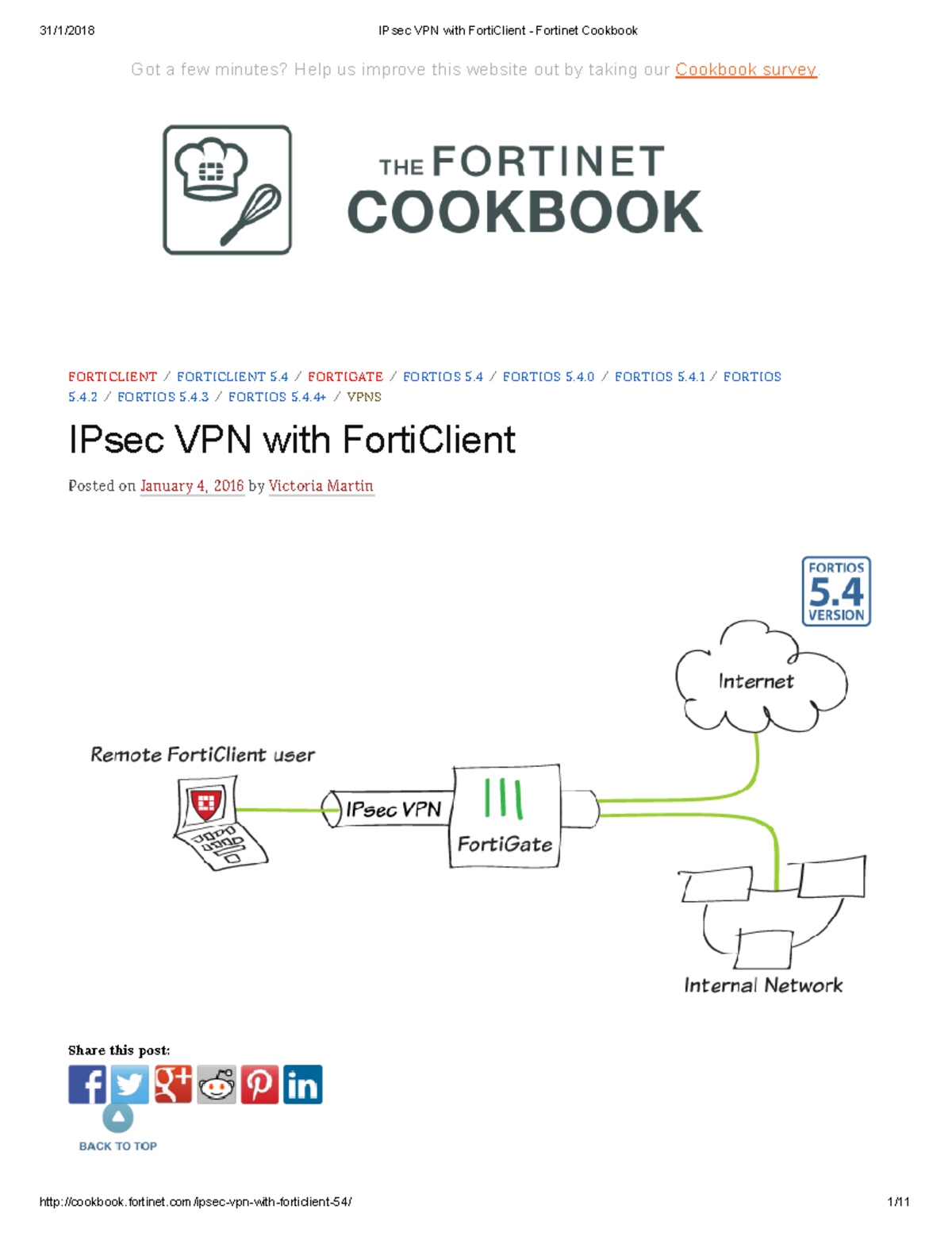 IPsec VPN with Forti Client - FORTICLIENT FORTICLIENT 5 FORTIGATE ...