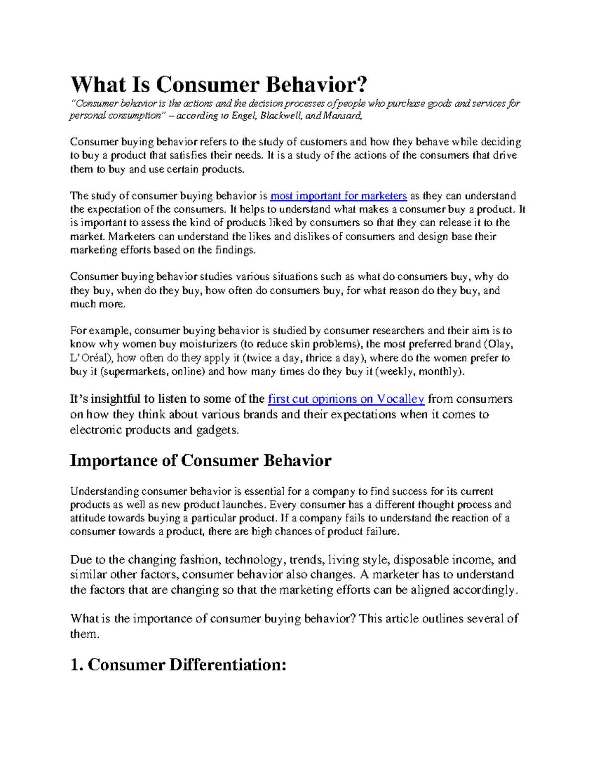 What Is Consumer Behavior - What Is Consumer Behavior? “Consumer ...