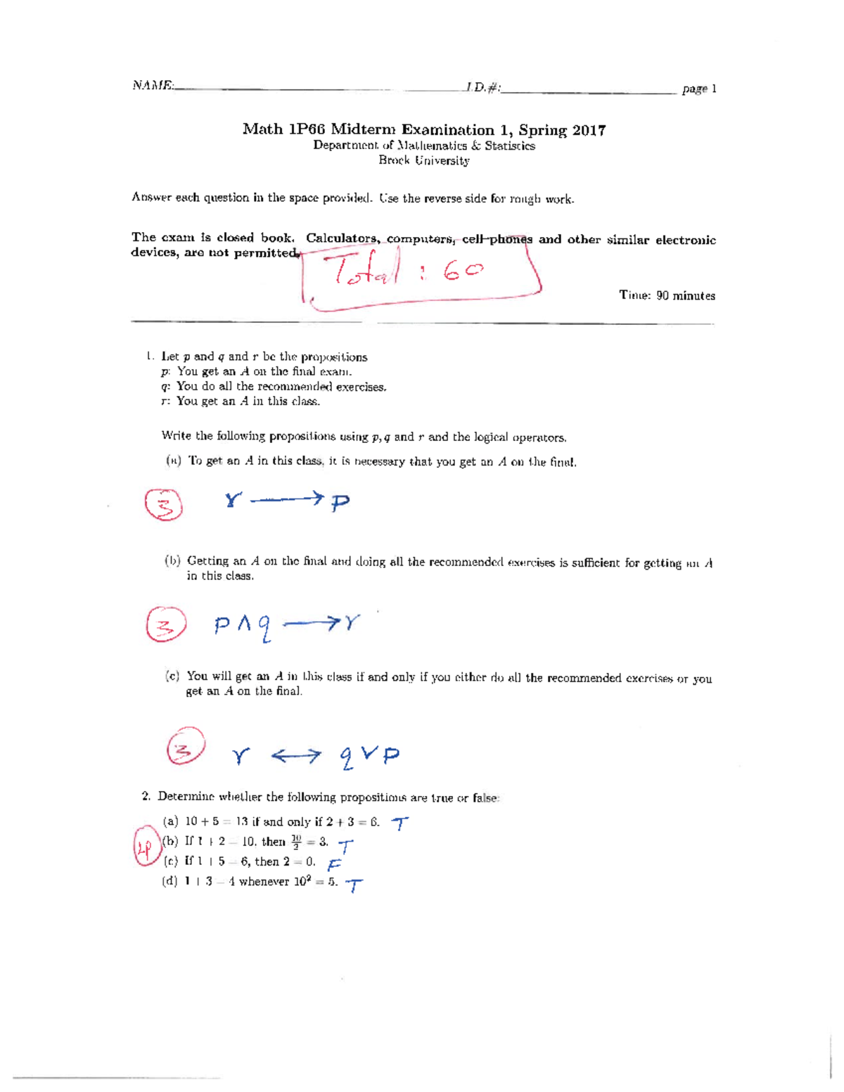 Exam 14 May 2017, questions and answers - NAME:_.._ _ ._ J.#: _ _ page ...