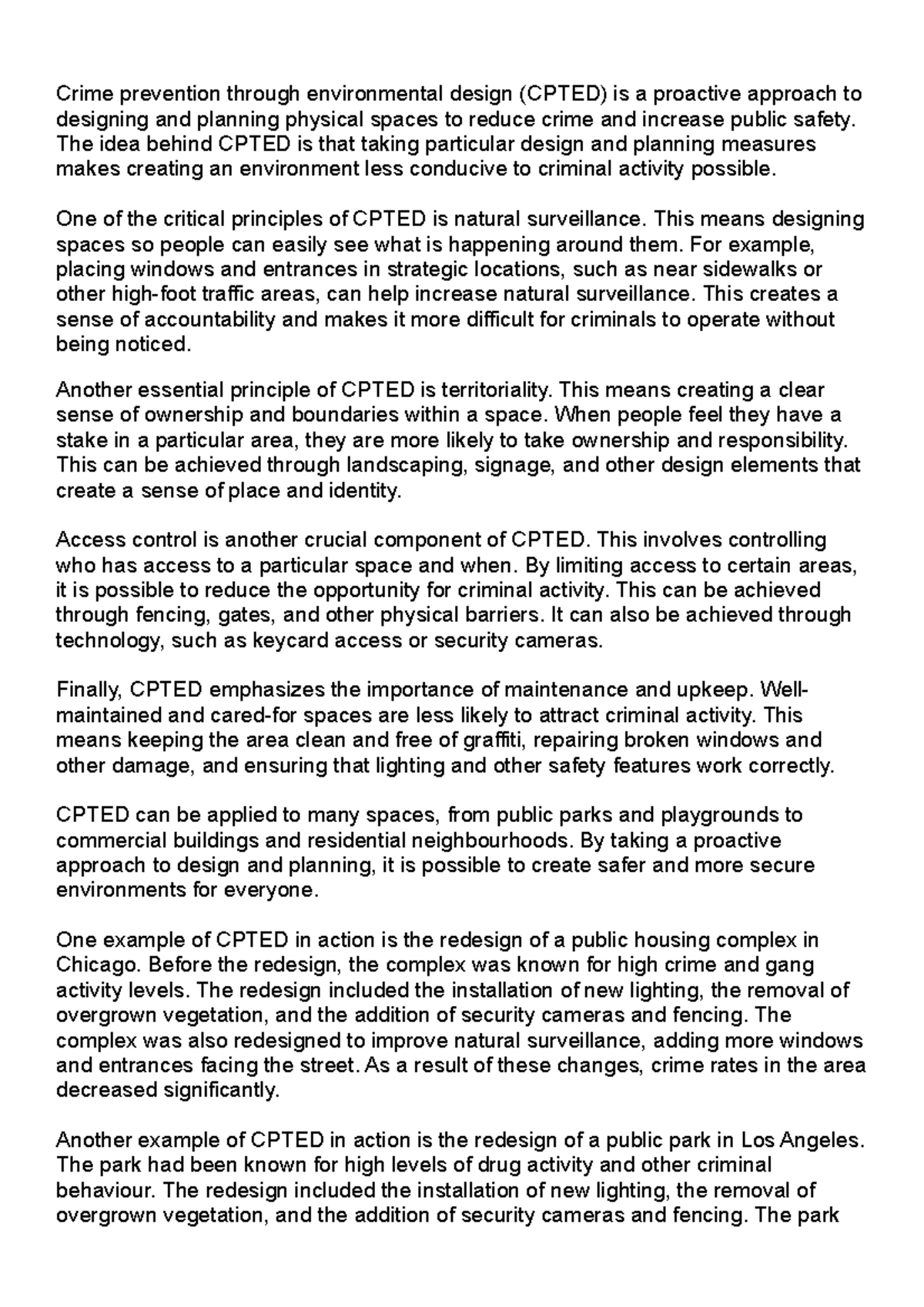 Crime prevention through environmental design - The idea behind CPTED ...