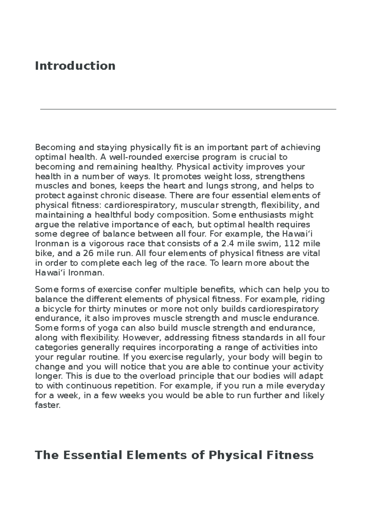 Nutri Chapter 13 Nutrition and Physical Activity pt 1 - Introduction ...