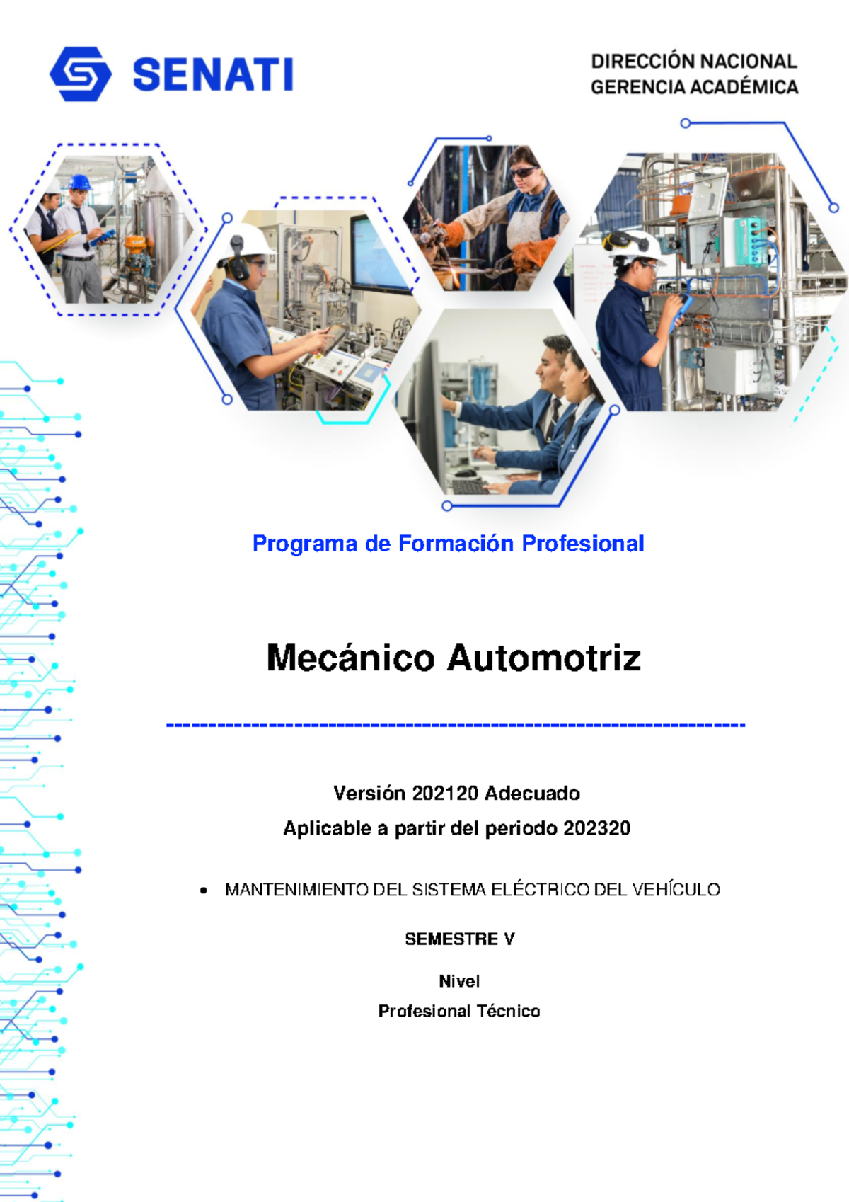 Contenidos T001 - Mecánico Automotriz Programa de Formación Profesional ...