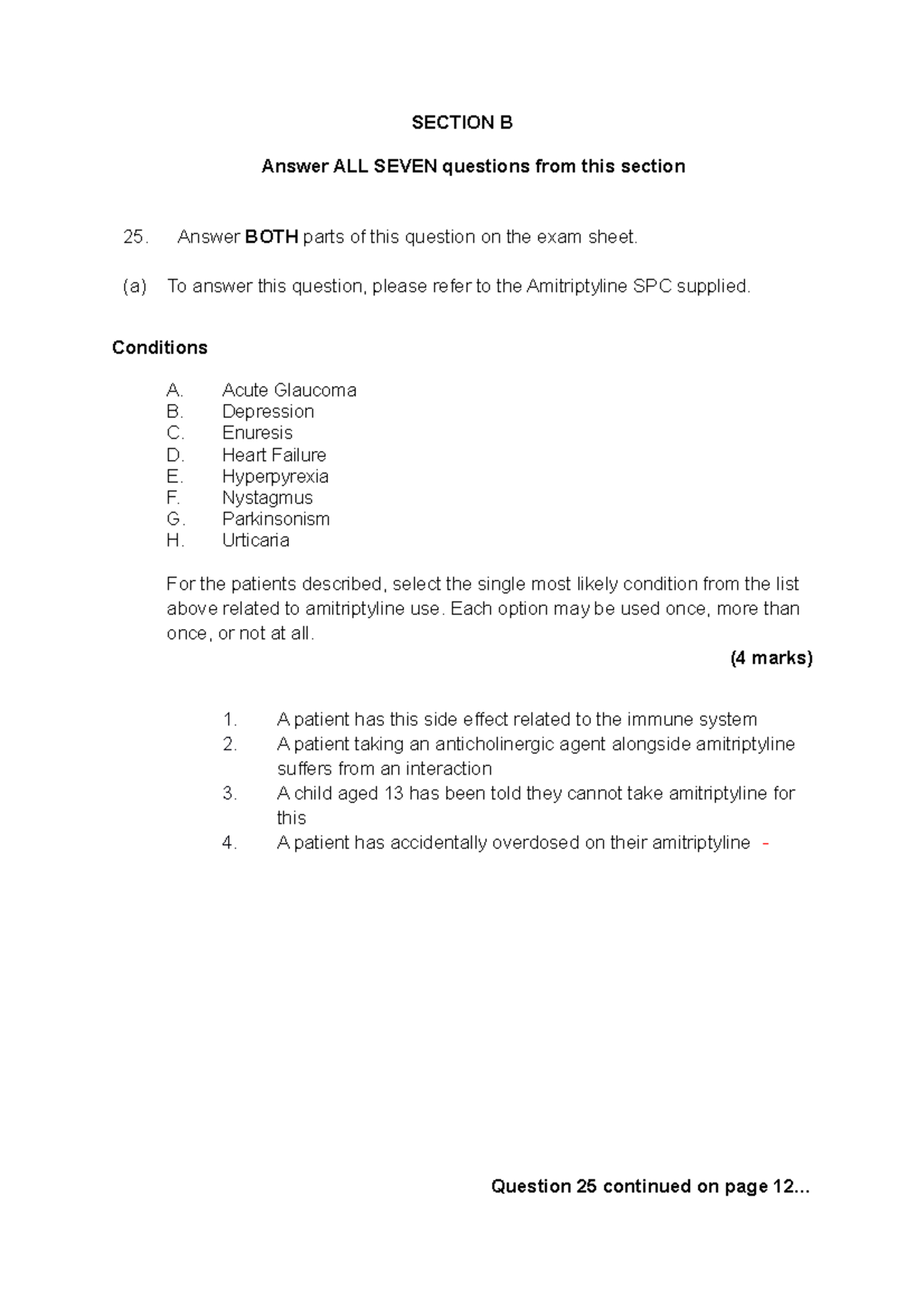 7020 past paper - SECTION B Answer ALL SEVEN questions from this ...