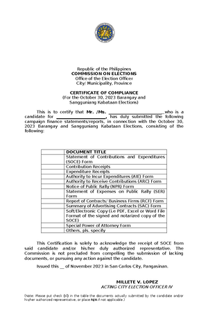 DLP zero and negative integral exponents - Republic of the Philippines ...