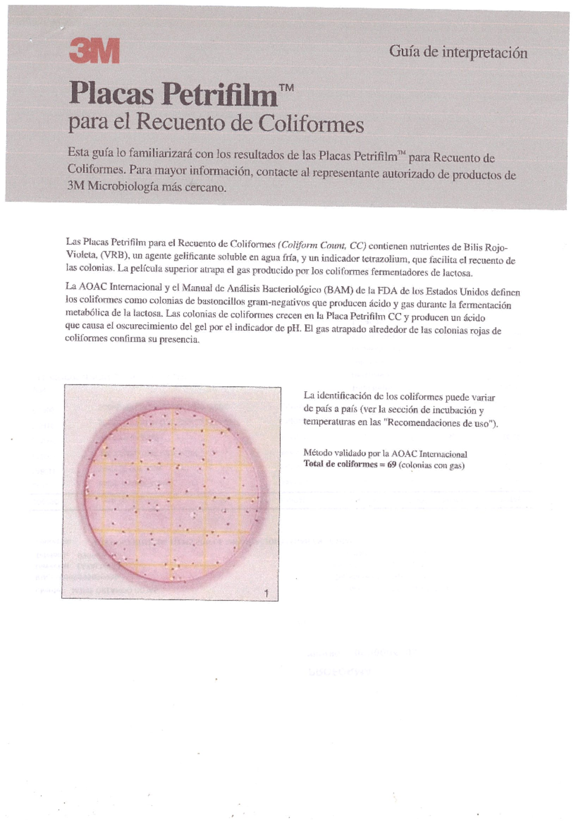 Placas Petrifilm para el recuento de coliformes - Ciencia de Los ...