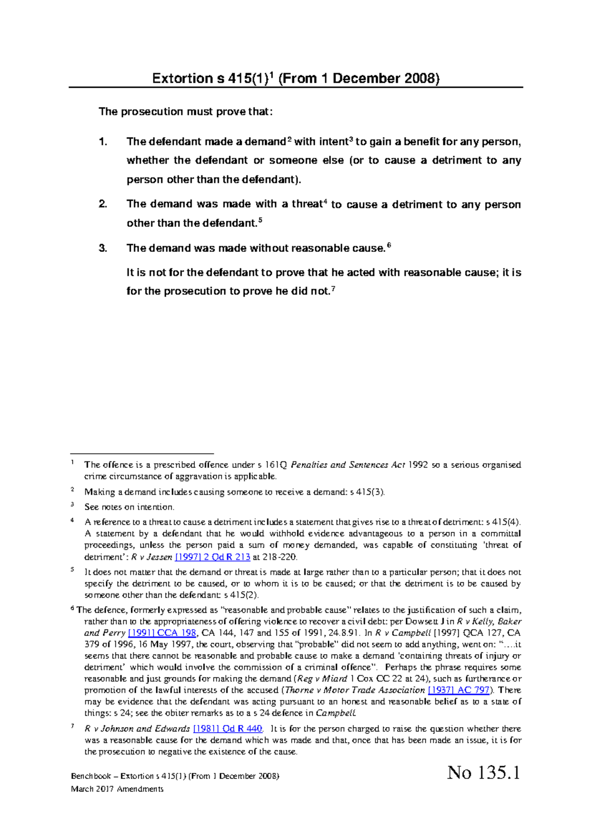 Extortion-s415-1 - Elements for criminal law - elements for extortion ...