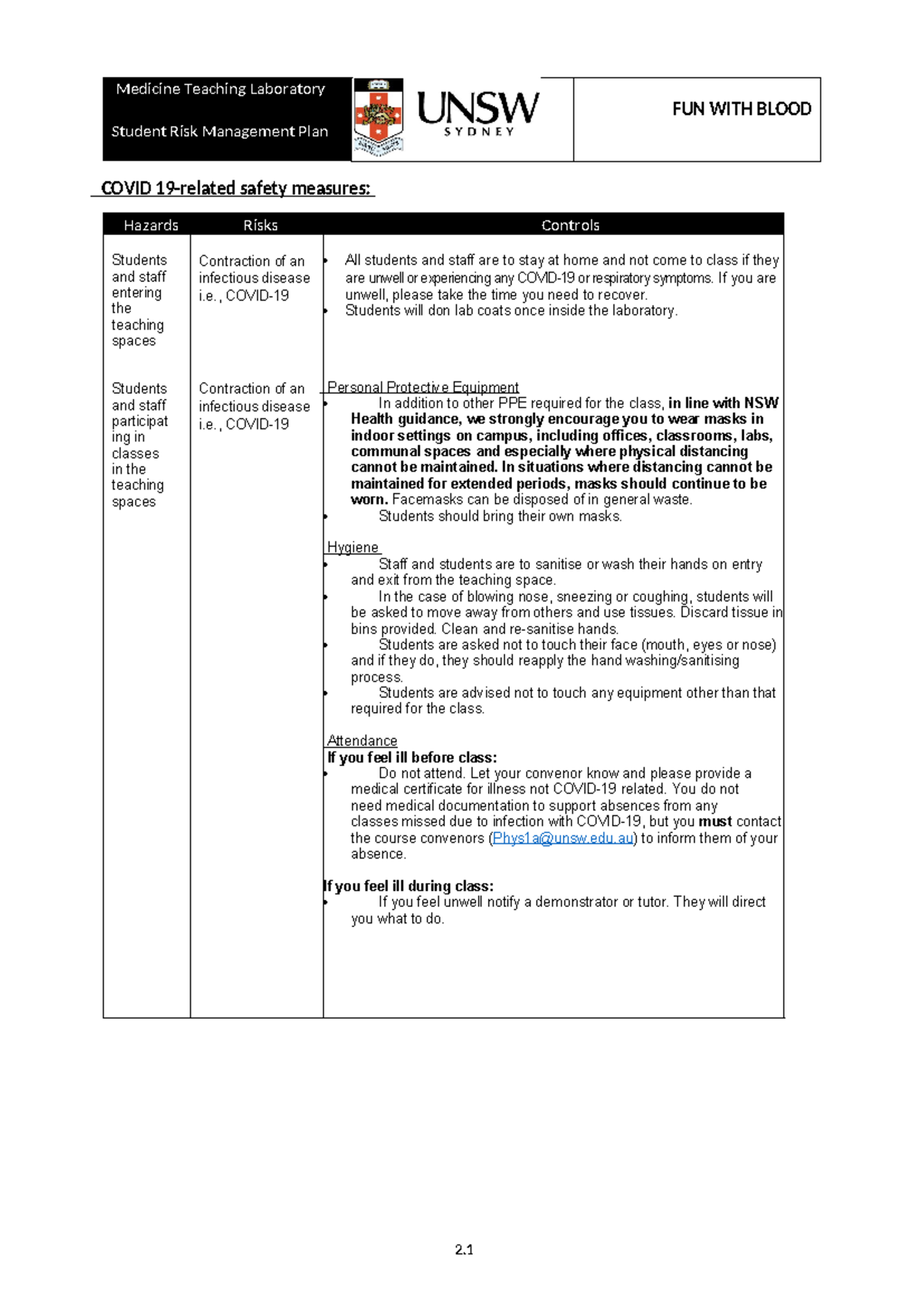 Fun with Blood 2024 Prac1Notes - Medicine Teaching Laboratory Student ...