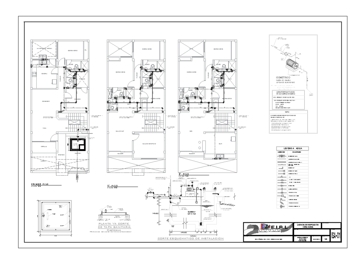 Elect. Y SAN - P R I M E R P I S O E s c a l a 1/50 2° P I S O E s c a ...
