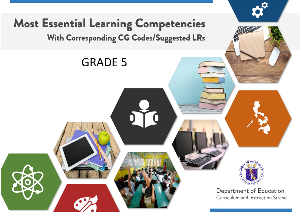 Grade 5 MELC - I want to learn elementary subjects - GRADE Grade Level ...